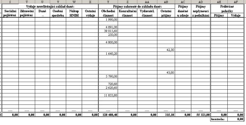 Účetní evidence v Excelu | NaPočítači.cz